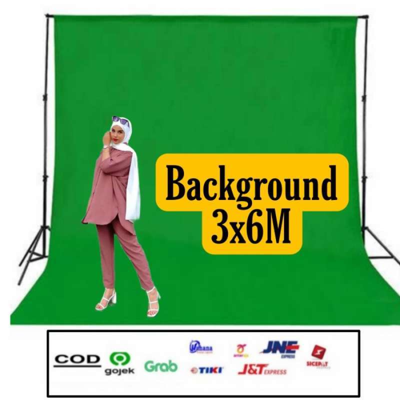 Jual Green Screen, Background Foto / Video Polos 3 X 6 Meter Di Seller ...