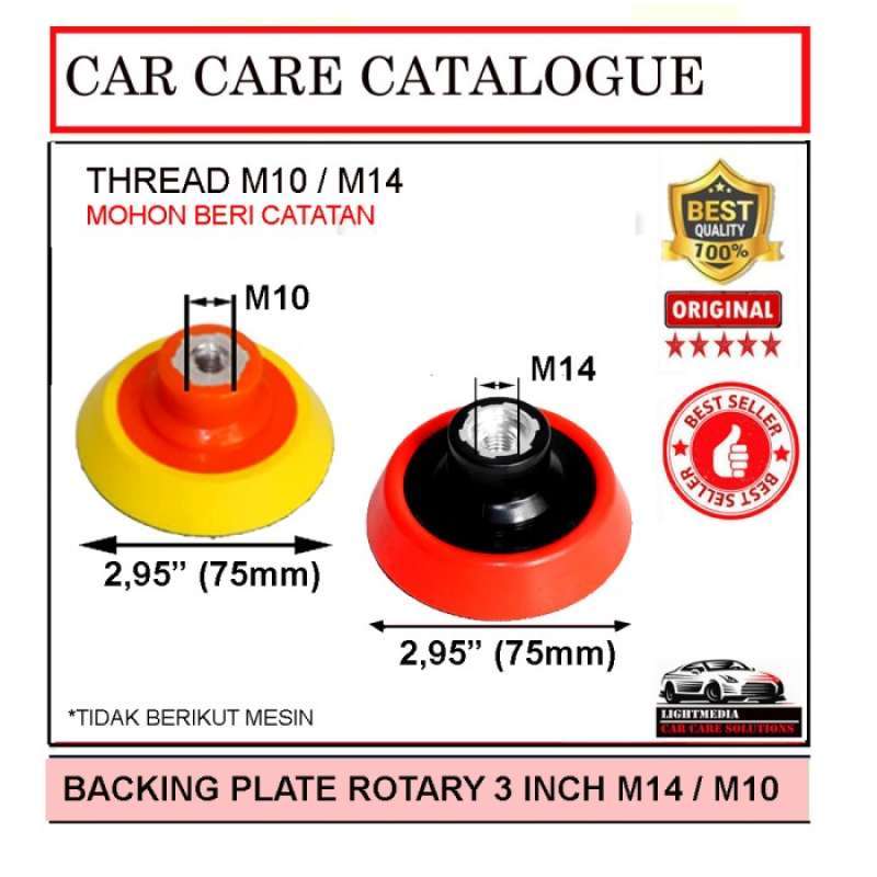Jual Backing Plate Disc 3 Inch M14 / Backing Plate Disc 3 Inch M10 di ...