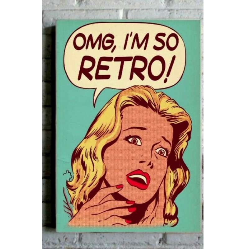 Poster Kayu Pop Art