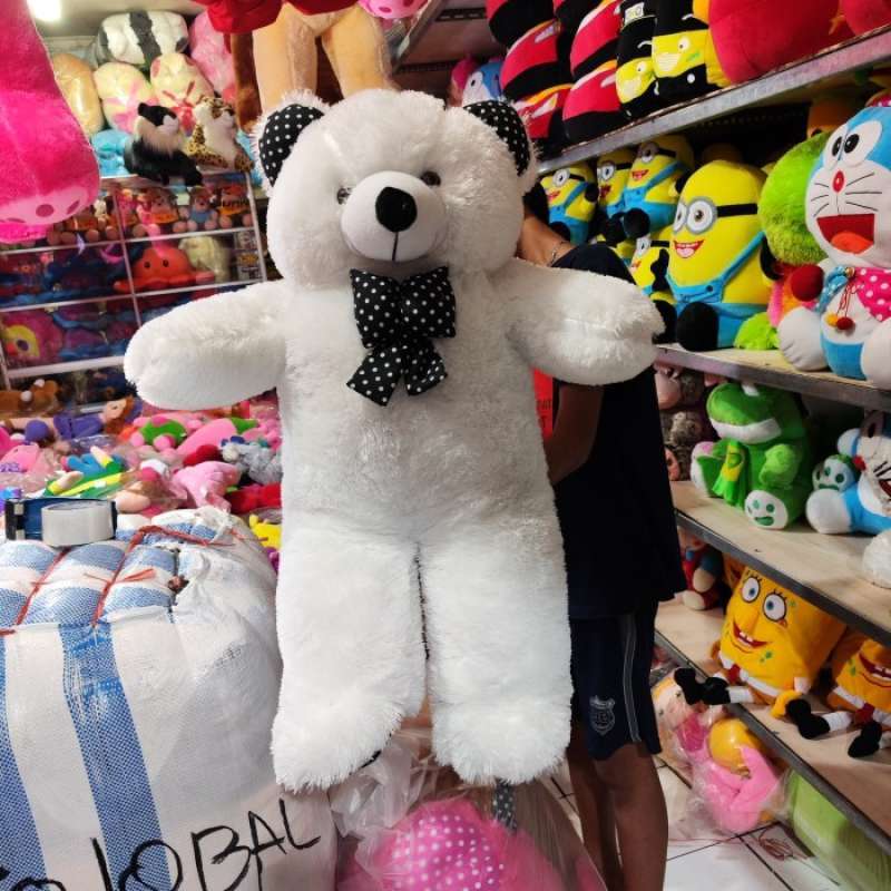 Jual Foto Asli! Boneka Teddy Tedi Tedy Bear Beruang Putih Jumbo Besar ...