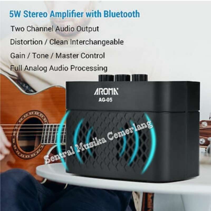 Promo Limited Speaker Amplifier Gitar Elektrik Mini Bluetooth Stereo Aroma Ag-05 Sale Diskon 25% ...