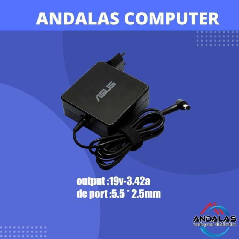 Jual Adaptor Charger Laptop Asus 19v 3.42a 65w 5.5x2.5mm Original A455 A455 Di Seller Andalas ...
