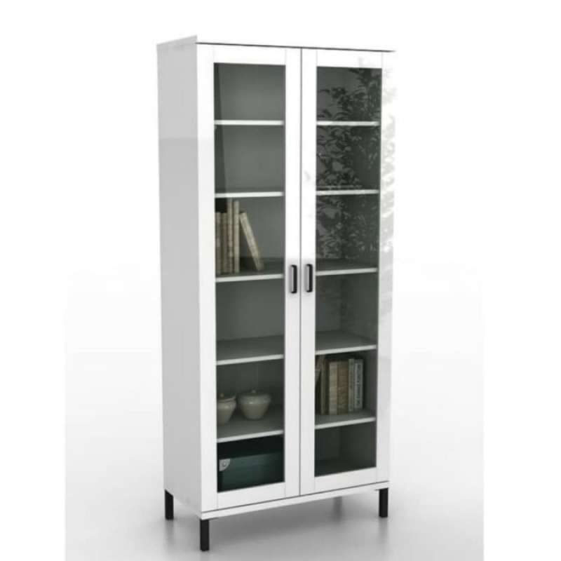 Jual Rak Multipungsi Lemari Arsip Kantor Rak Buku Putih Glossy di ...