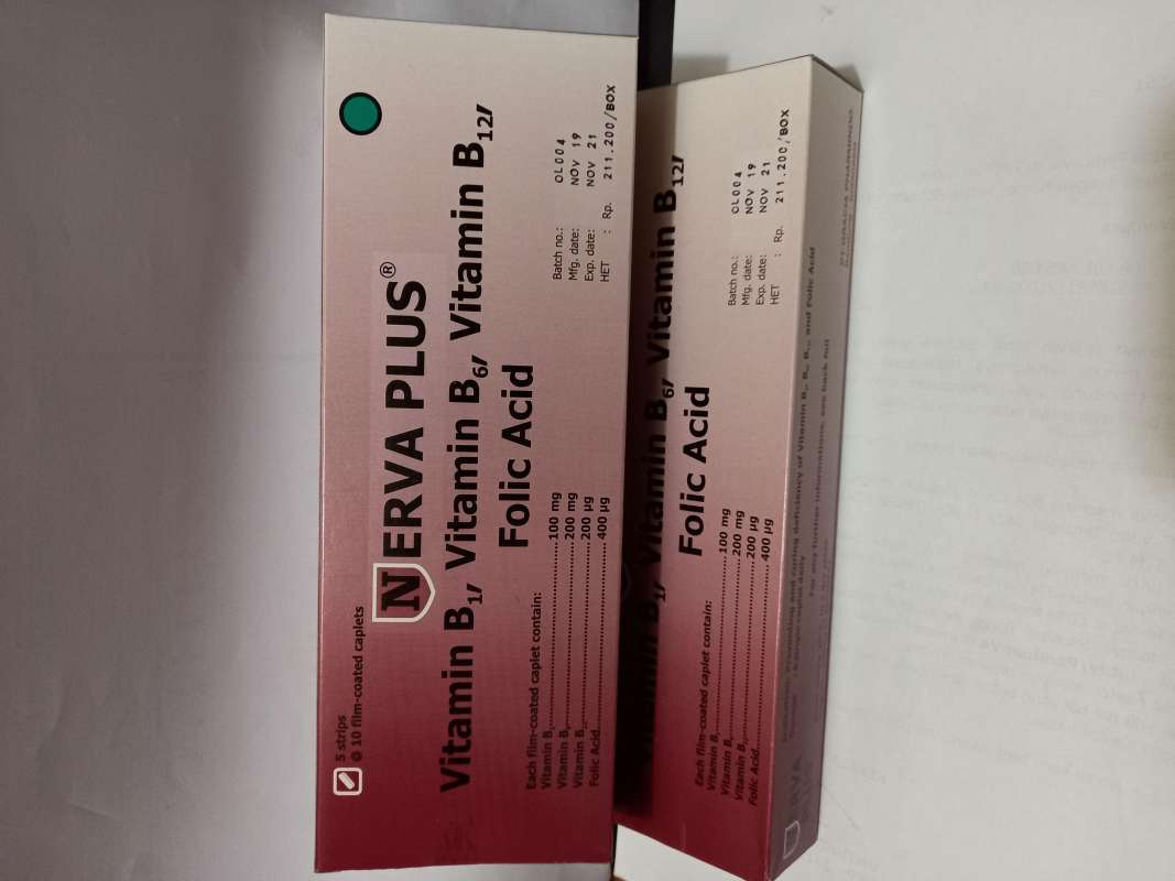Promo nerva plus/box isi 5 strip @ 10 tablet Diskon 9% di Seller Ariel ...