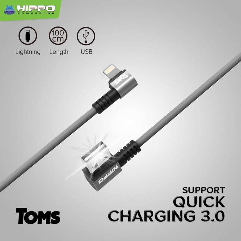 Jual HIPPO CABLE TOMS IP5 100CM - CHARGING AND DATA CABLE di Seller ...