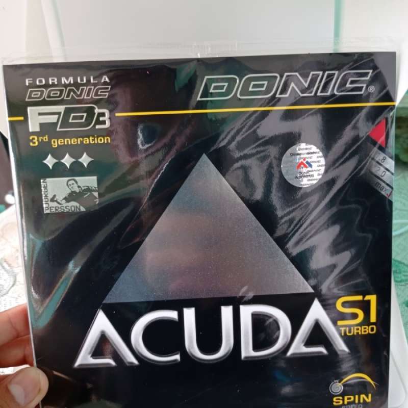 Jual Karet Tenis Meja Donic Acuda S1 Turbo Original di Seller ...