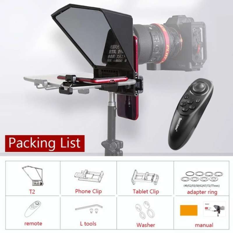 Jual Desview T2 Broadcast Teleprompter For Camera Interview Di Seller ...