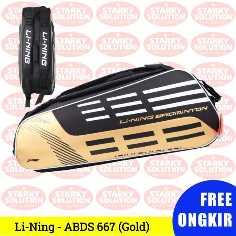 Jual Tas Raket Lining Abds 667 Bulutangkis Badminton 2R 6In1 Original ...