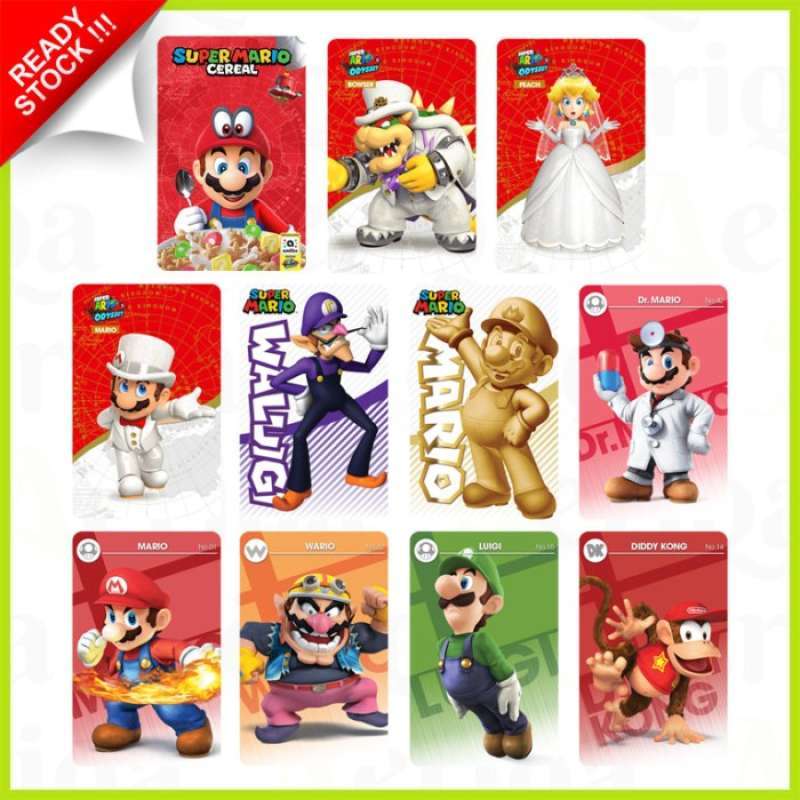 Promo Amiibo Clone Card Super Mario Odyssey - Paket Nfc Kartu Pvc ...