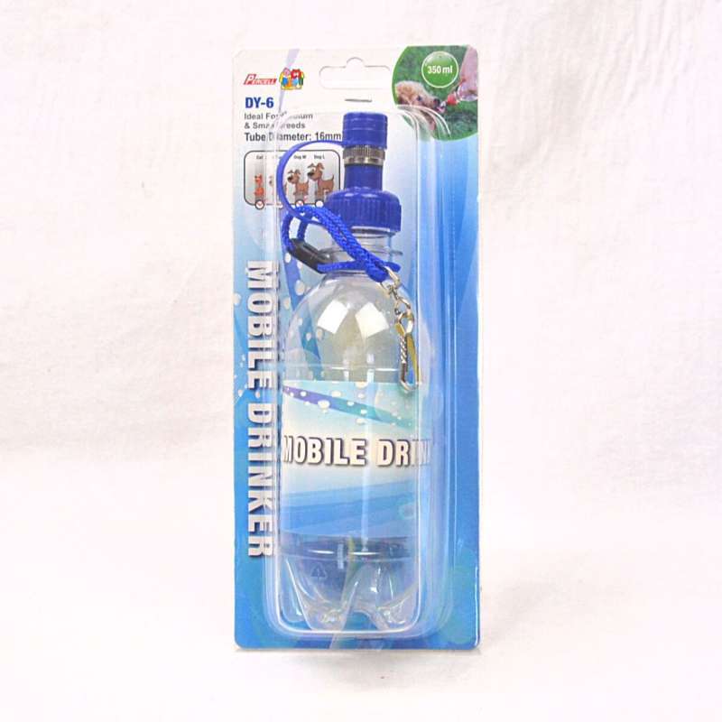 Jual DYL DY6 Botol Air Mobile Pet Drinking Blue 350ml di Seller Pet ...