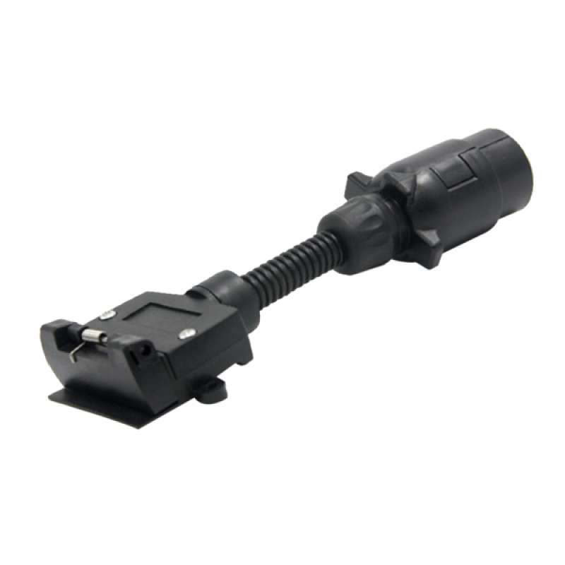 Jual Dc 12v 7 Pin Round To 7 Pin Flat Trailer Plug Socket Trailer Light ...