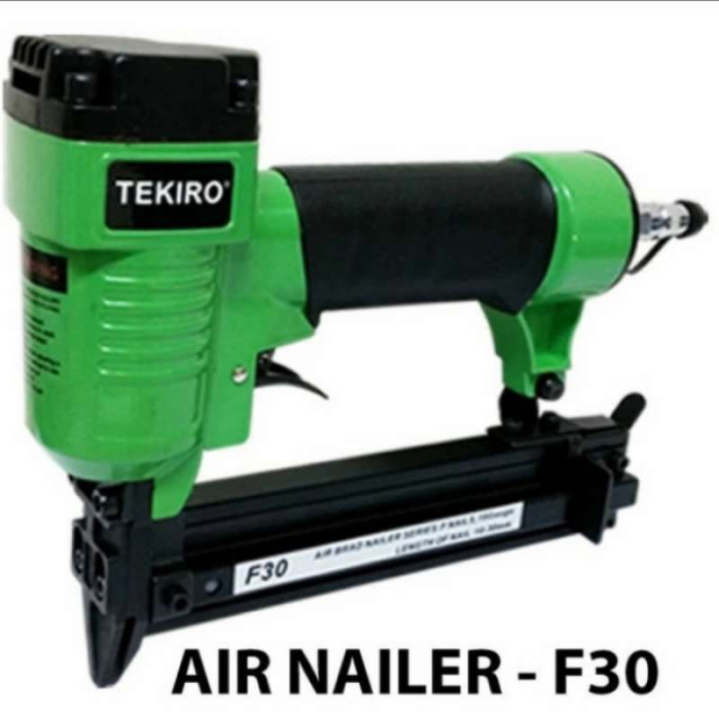 Promo TEKIRO Air Nailer Gun F30 staples tembak angin TEKIRO F30 Diskon ...
