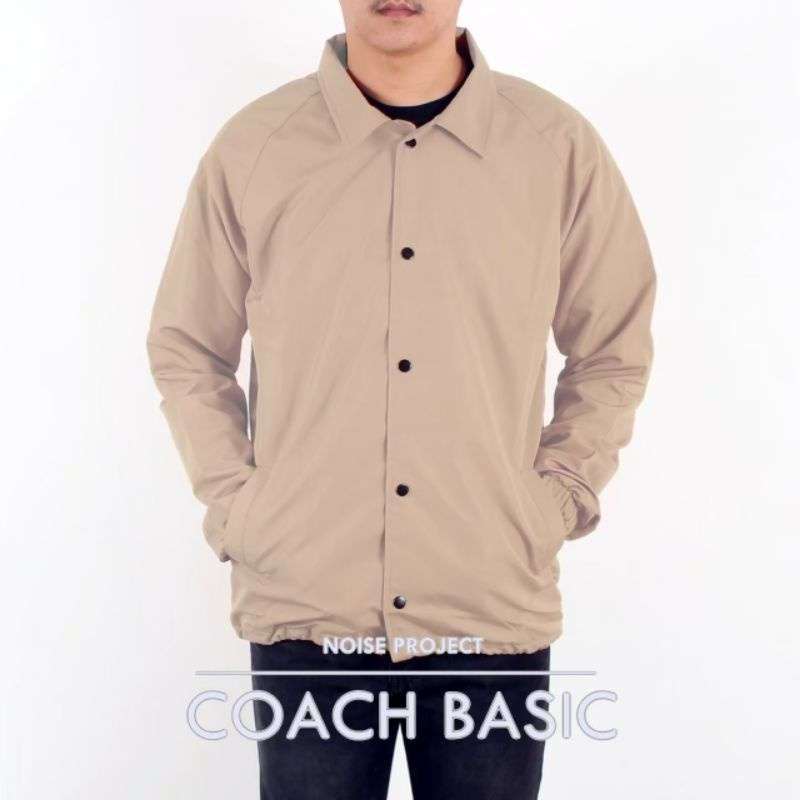 Jual Noise Project - Jacket Coach Windbreaker Polos Pria dan Wanita ...