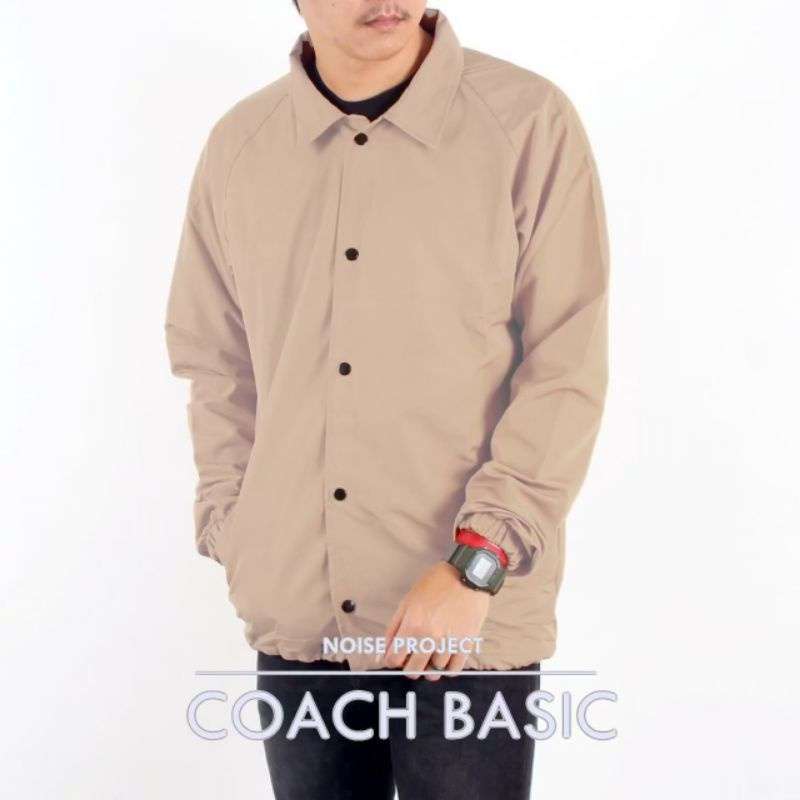 Jual Noise Project - Jacket Coach Windbreaker Polos Pria dan Wanita ...