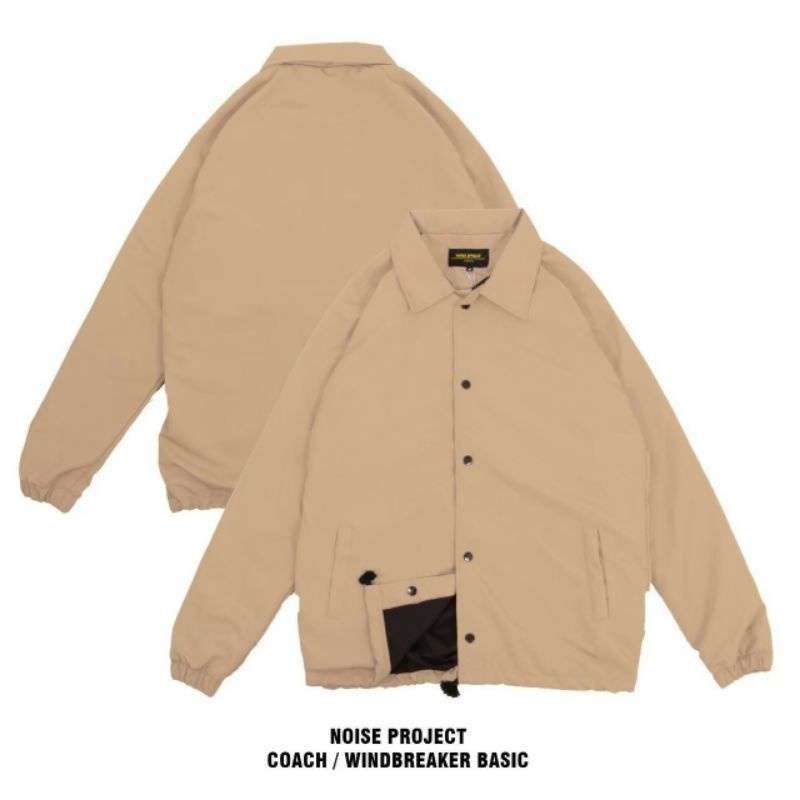 Jual Noise Project - Jacket Coach Windbreaker Polos Pria dan Wanita ...