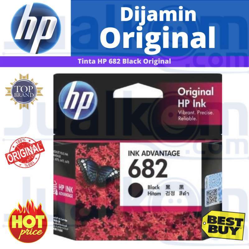 Jual Hp 682 Black Original Ink Cartridge Di Seller Jualkom - Mangga Dua ...