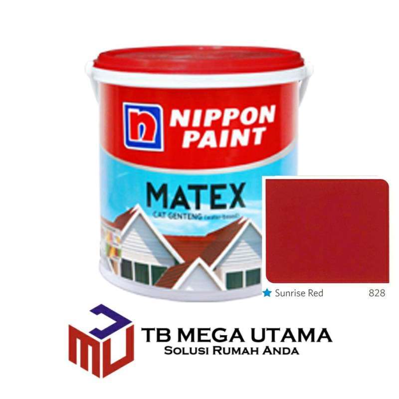 Jual Nippon Matex Genteng 828 Sunrise Red 2,5 Liter | Cat Atap ...