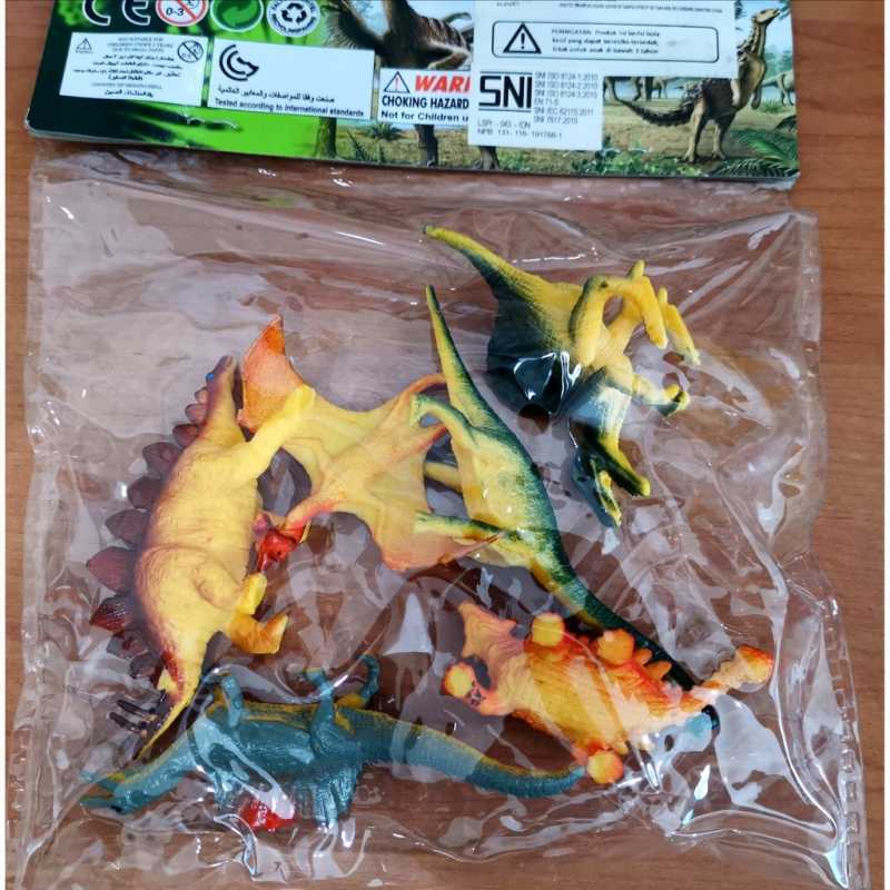 Jual Mainan Dinosaurus Karet Jurassic World Dino 6 Pcs di Seller Mason ...