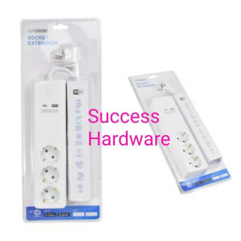Promo Krisbow Stop Kontak Wifi 3 Socket Port Usb Type C Extension