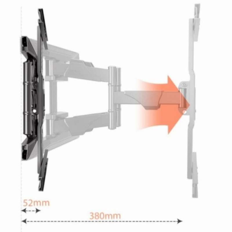 Promo NORTH BAYOU NB P6 45 49 50 55 60 65 70 75 INCH BRACKET TV SWIVEL ...