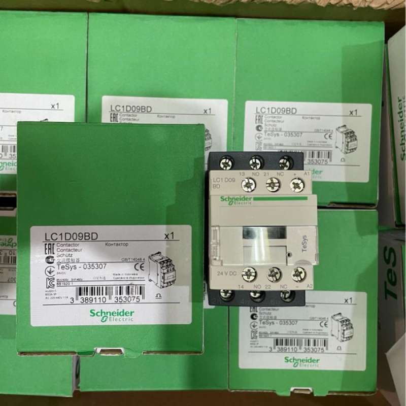 Promo [ LC1D09BD ] Schneider Kontaktor Contactor LC1D09BD 24Vdc 3P Original Diskon 23% di Seller ...