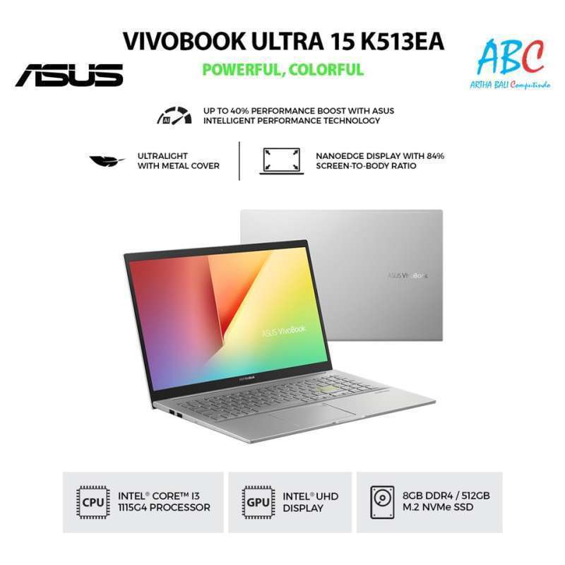 Jual Asus Vivobook K513ea Intel Core I3 1115g4 Ram12gb Ssd512gb 15.6 ...