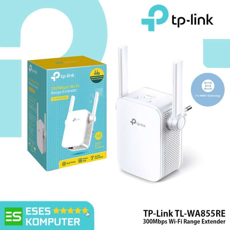 Jual WiFi Range Extender TP-Link TL-WA855RE 300Mbps Wi-Fi Range ...