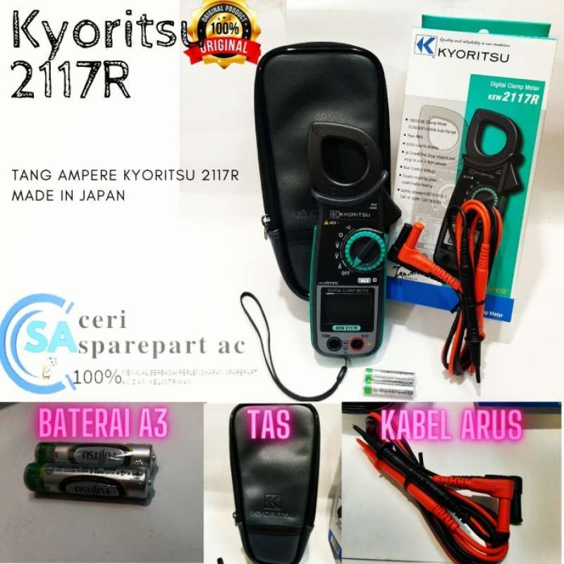 Promo Kyoritsu 2117R digital clamp meter tang cek ampere ac japan ...