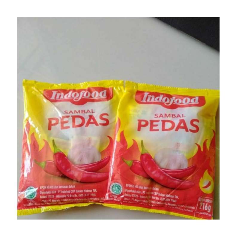 Jual Saos Indofood saus Sambal Pedas Sachet (1pack 24 sachet) enak di ...
