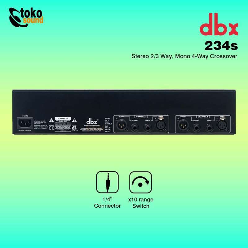 Jual Dbx 234s - Stereo 2/3 Way Mono 4 Way Crossover Original Di Seller Tokosound Proaudio ...