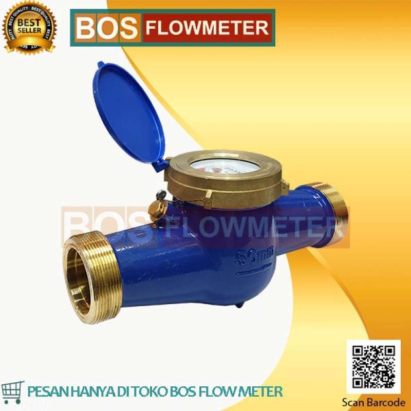 Jual Water Meter Multi Jet Brass Shm 2 Inch Meteran Air 2 Inch Flow ...