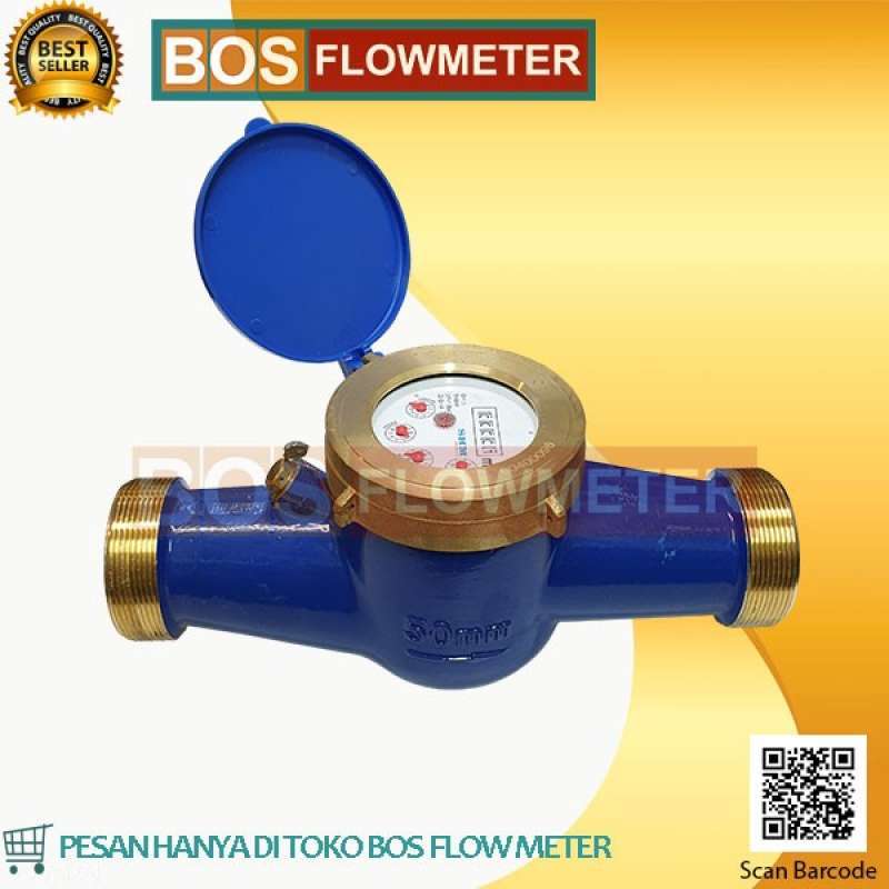 Jual Water Meter Multi Jet Brass Shm 2 Inch Meteran Air 2 Inch Flow ...