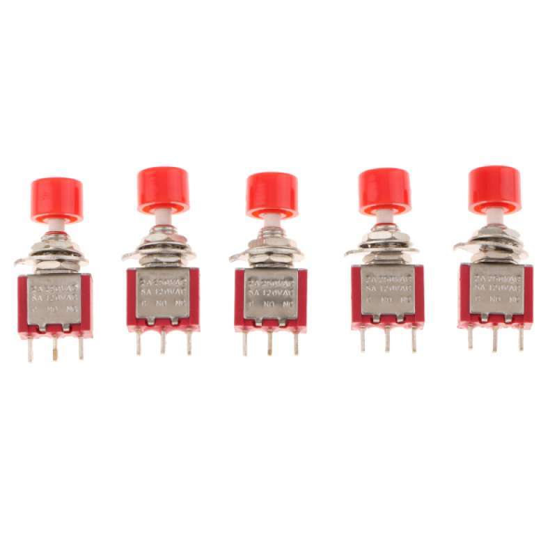 Jual 6mm 3-pin Mounting Mini Momentary Push Button Switch With Cap ...