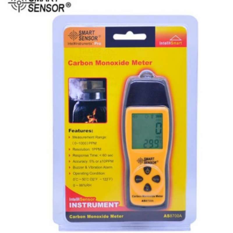 Promo Carbon Monoxida Meter Portable Co Gas Leak Smart sensor AS8700A ...