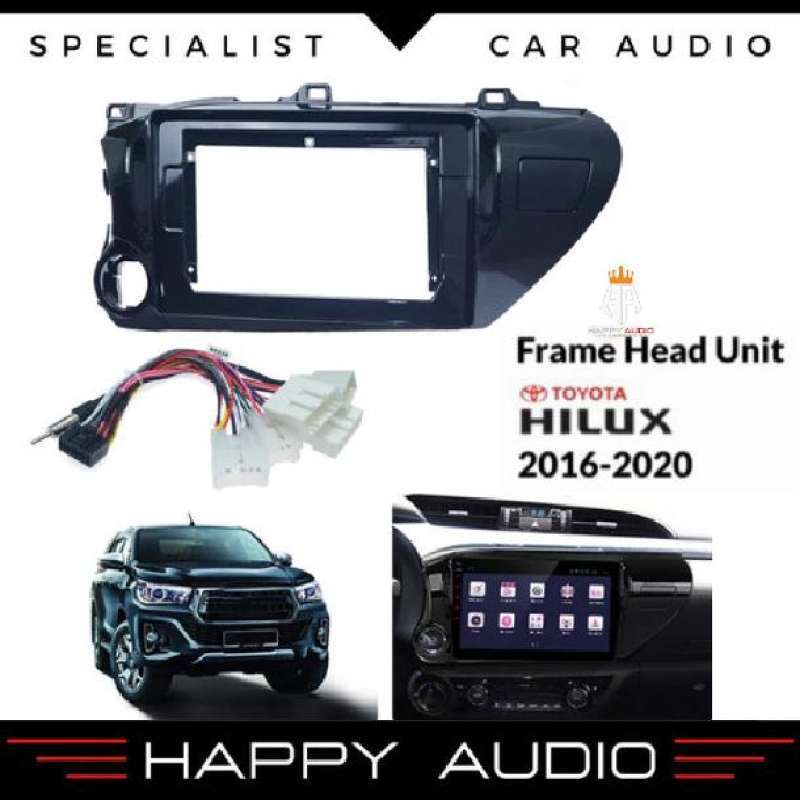 Jual Frame Head Unit 10 Inch Oem Toyota Hilux 2016-2021 Free Socket Pnp ...
