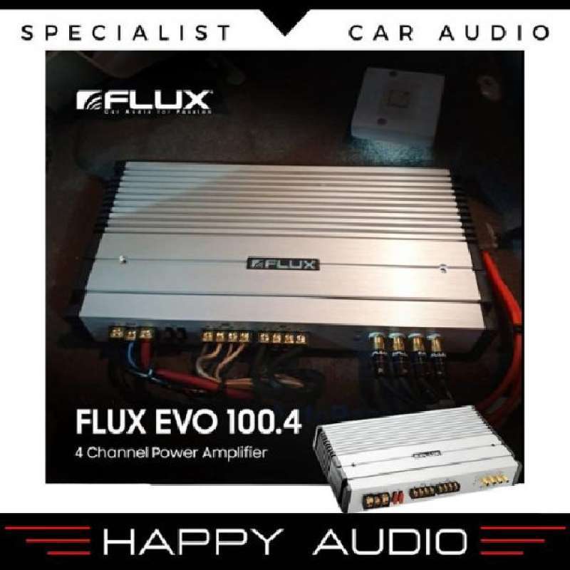 Jual Power Amplifier 4 channel Flux EVO 100.4 High End Flux Amplifier ORI di Seller Happy Audio ...