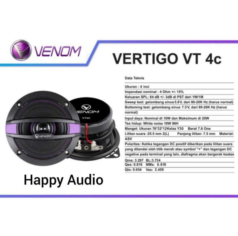 Jual Speaker Coaxial Venom Vertigo Terbaru Dengan Harga Termurah Di ...