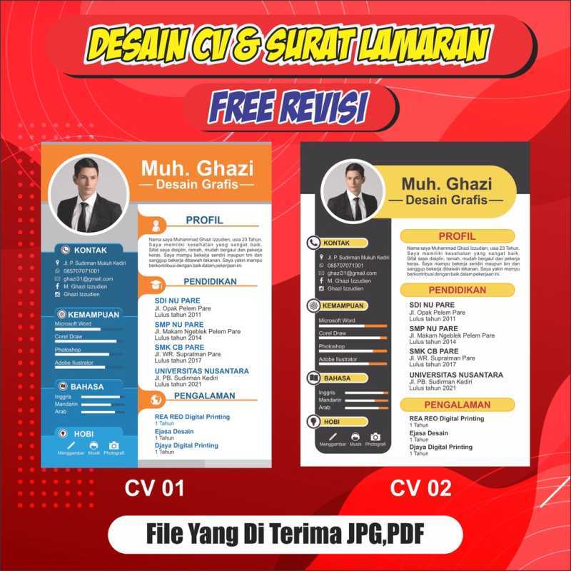 Promo Jasa Pembuatan CV dan Lamaran Kerja | Softcopy Only (Hanya File Saja) - Surat Lamaran ...