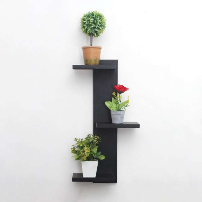 Jual Rak Bunga Rak Susun Gantung Zig-zag Tempel Dinding Dekorasi Rumah ...