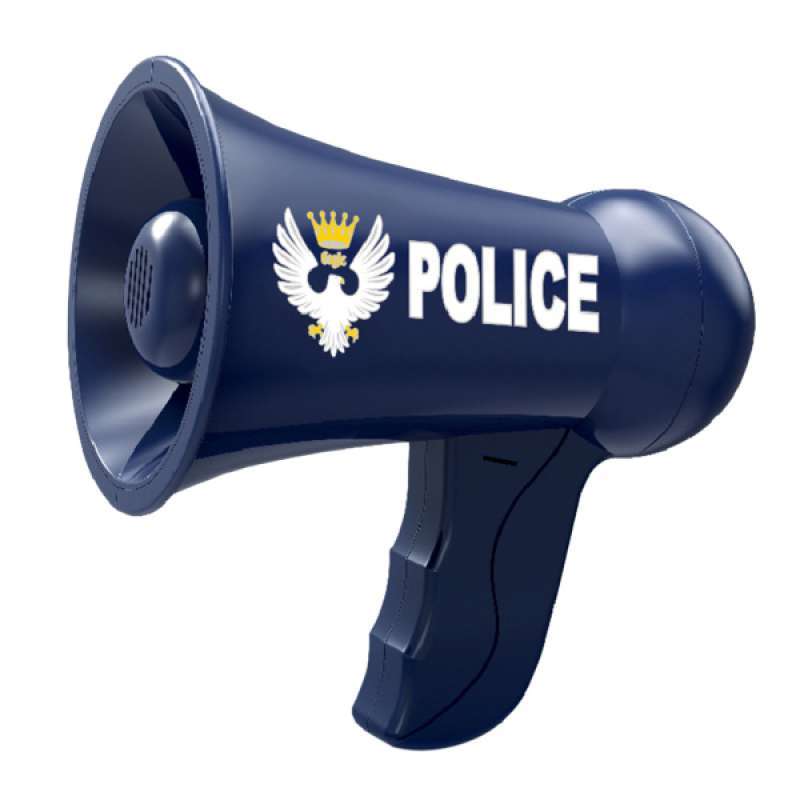 Promo Police Fireman’s Megaphone W/ Siren Sound Mic kids Pretend Play ...