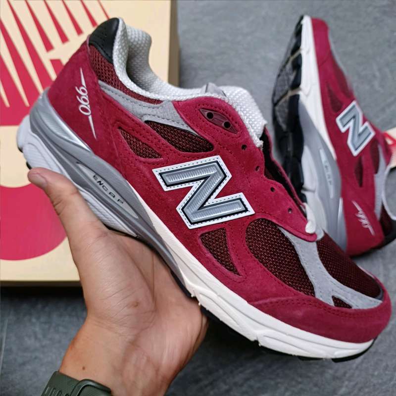Jual New Balance 990v3 Teddy Santis MiUSA Scarlet || red di Seller ...