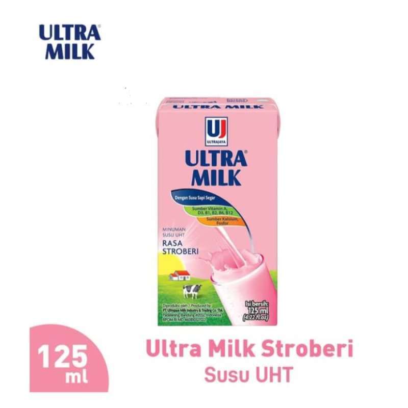 Jual Karton Dus Susu Ultra Milk Uht Strawberry 125ml Stroberi Di Seller Toko Ayu Store - Gelam ...