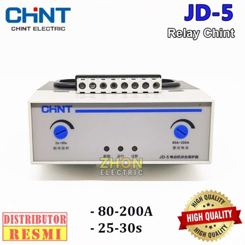 Promo MOTOR PROTECTION RELAY CHINT JD-5 80-200A 380V Diskon 33% di ...