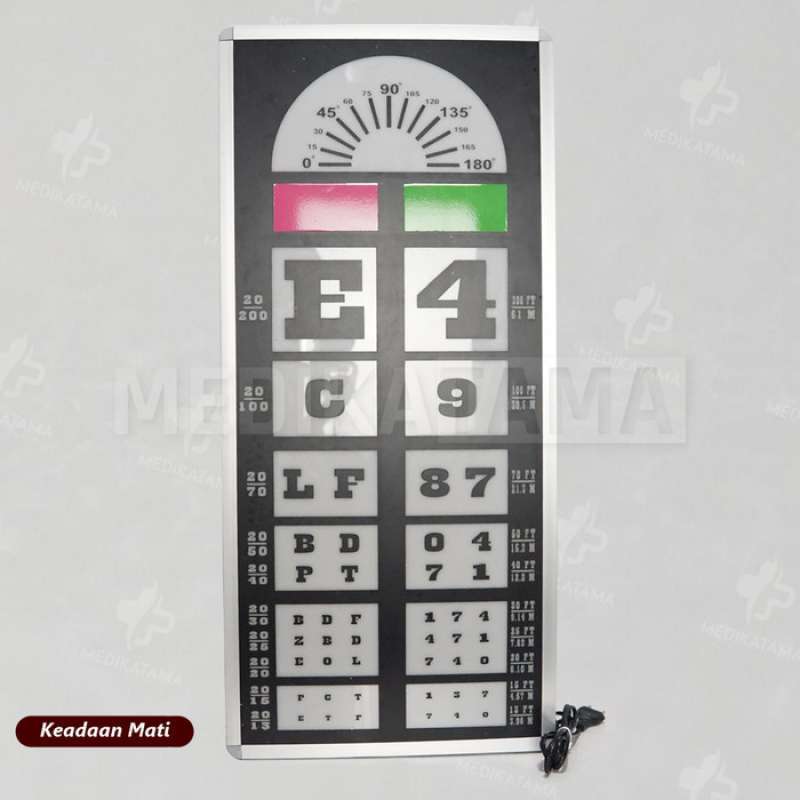 Jual Snellen Chart Elektrik With Remote Alat Baca Tes Mata Di Seller ...