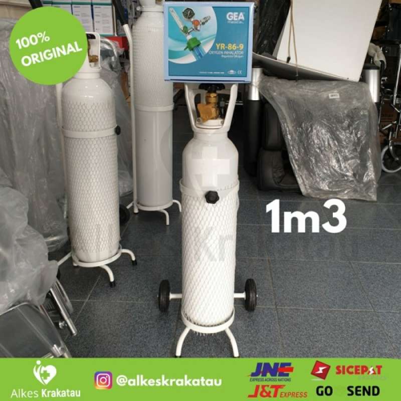 Promo PAKET OKSIGEN LENGKAP / OXYGEN SET + REGULATOR + TROLLEY + SELANG SONA Diskon 33% di ...