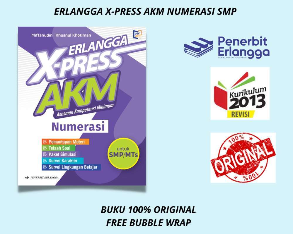 Jual BUKU ERLANGGA X-PRESS AKM NUMERASI di Seller Penerbit Erlangga ...