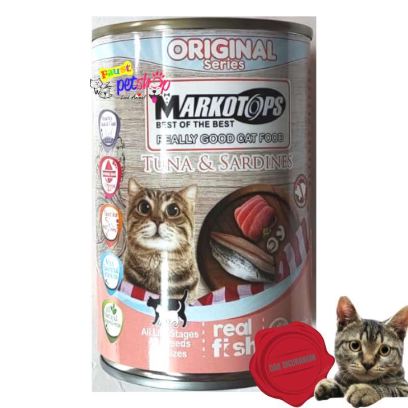 Jual Markotops Original Tuna & Sardine 400g Wet Food Makanan Kucing ...