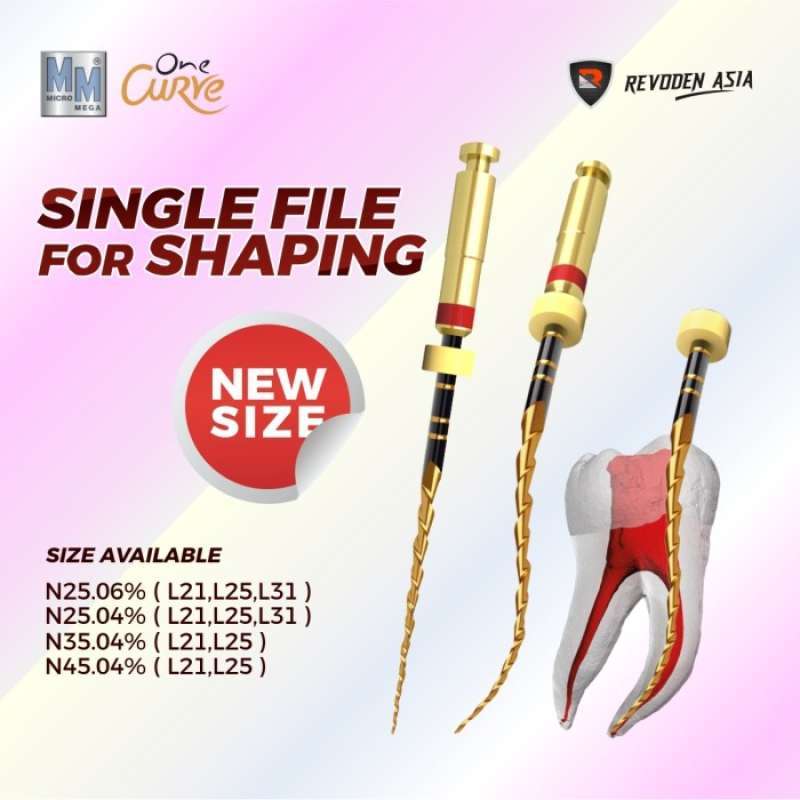 Jual One Curve File Rotary - 21mm (2 Files) Di Seller Nur Nur Toko ...