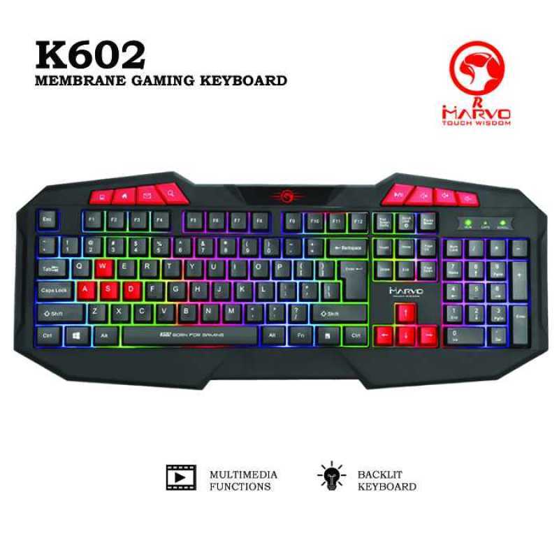Promo Keyboard Marvo K602 - Membrane Gaming Keyboard Diskon 25% di Seller Blok City Toys ...