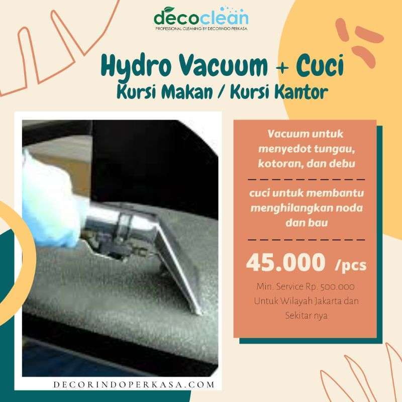 Jual Deco Clean Hydro Vacuum + Cuci Kursi Makan or Kursi Kantor E ...